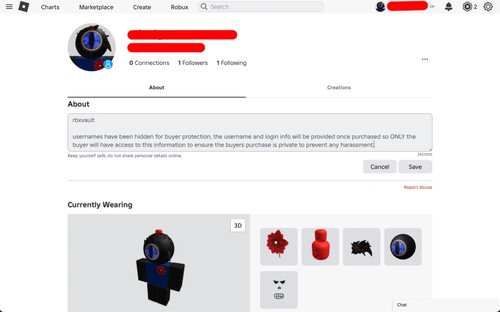 2018 | ROBLOX | OG | UNV RED HEADSTACK, THE CERULEAN CATSEYE, DEATH'S ...