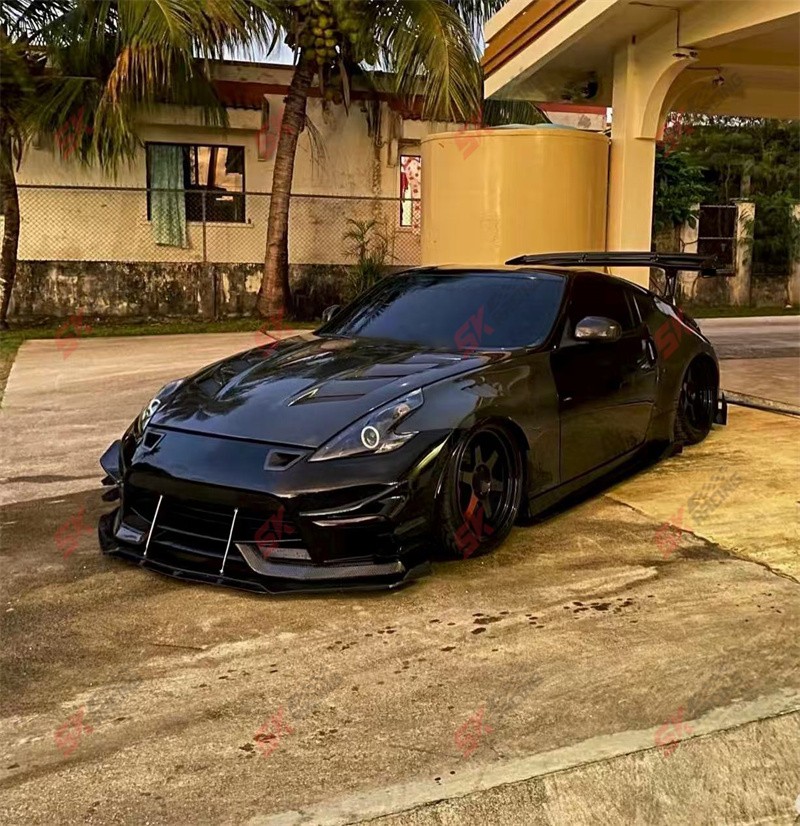 Carbon Fiber Front Bumper Vents Air Duct Scoop Intake Cover For Nissan ...