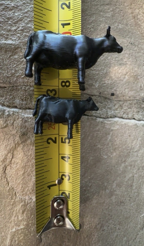 1/64th TOY Cows With Calves - 3D Printed Angus/Red Angus/Charolais Cows ...