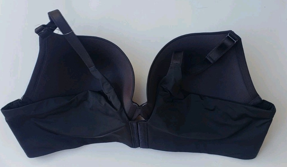 Torrid Curve Push-Up Plunge Bra Size 46C Black Underwired Smoothing NEW ...