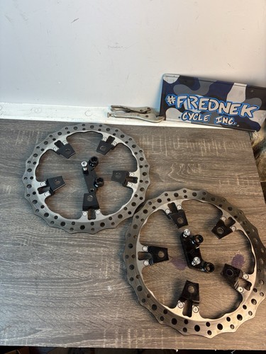 Arlen Ness 14” Rotors W/ Adapters Harley Davidson Touring Softail Dyna ...