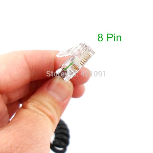 8 Pin RJ-45 Plug DTMF HM-133 Car Radio Handheld Mic Speaker Microphone ...