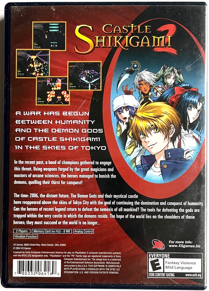 "CASTLE SHIKIGAMI 2" ORIGINAL VINTAGE 2004 SONY PLAYSTATION 2 PS2 GAME ...