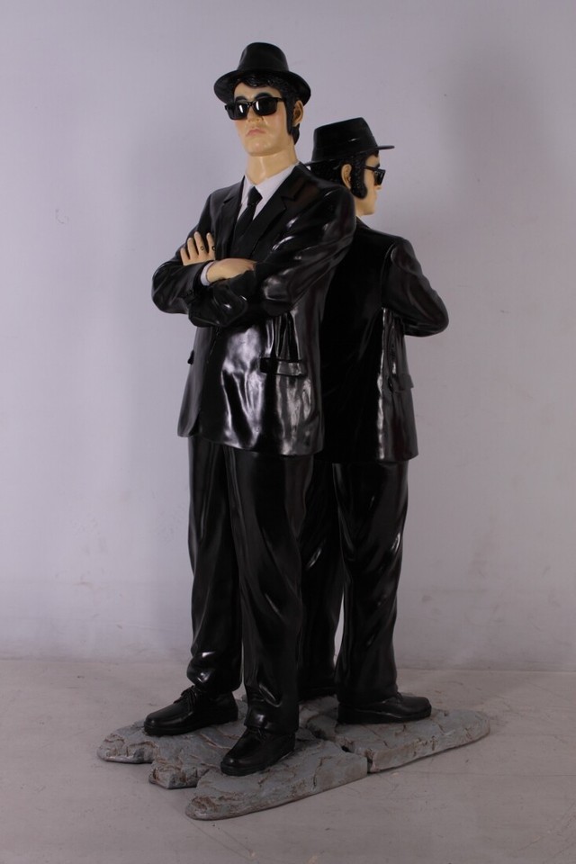 Blues Comedians On Asphalt Life Size Hollywood Prop Decor Resin Statues ...