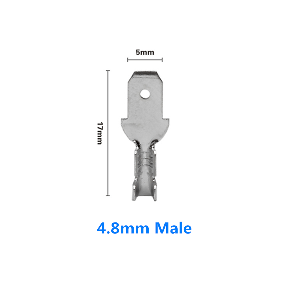 Male Female Spade Terminal Electrical Wire Crimp Connector Sheath 2.8/4 ...