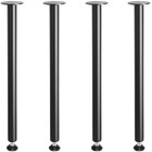 VEVOR 30" Solid Steel Adjustable Desk Legs Office Table Furniture Set ...