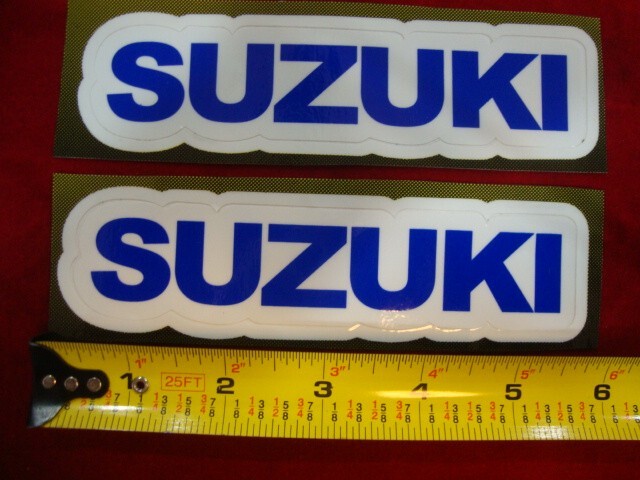Suzuki Motorcycle decals, Stickers, 6 inch, Two count. | eBay