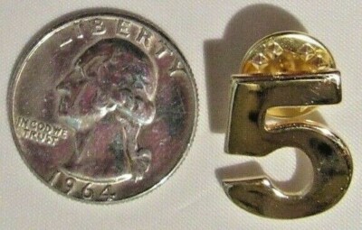 Alcoholics Anonymous 5 YEAR AA Lapel Hat Vest Pin NA Recovery Sobriety ...