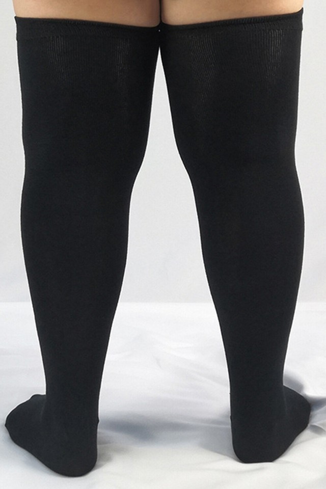 Plus Size Knee High Socks,Thick Thigh Over Knee Socks,Winter Warm High ...