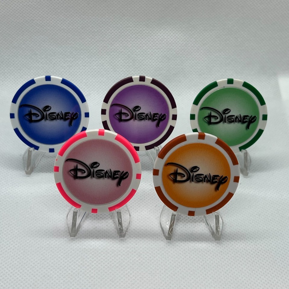 5 pc Disney Characters Poker Chip Set | eBay