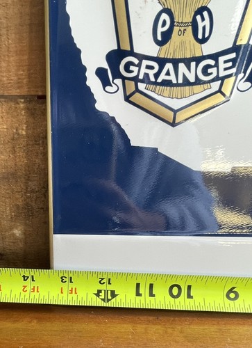 Vintage Embossed GRANGE Mutual Casualty Co. Agricultural Insurance ...