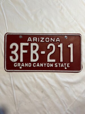 LICENSE PLATE ARIZONA 3FB 211 | eBay