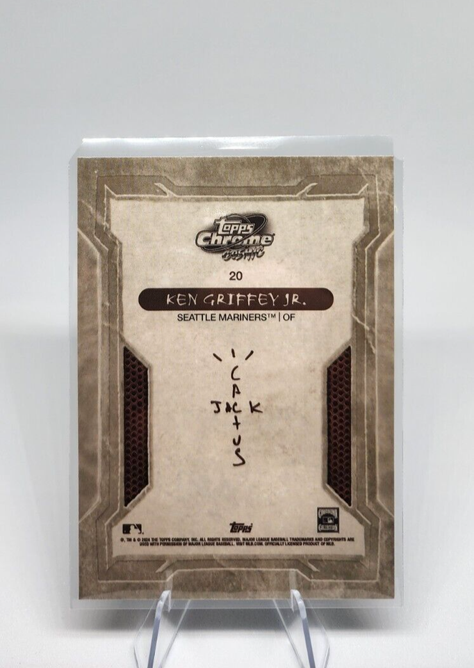 2024 Topps Cosmic Chrome x Cactus Jack Ken Griffey Jr. Seattle Mariners ...