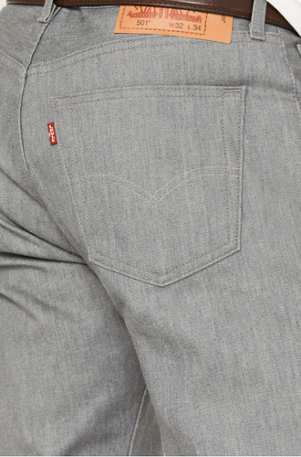 Levis 501 Shrink To Fit Button Fly Jeans Straight Leg Color Silver ...