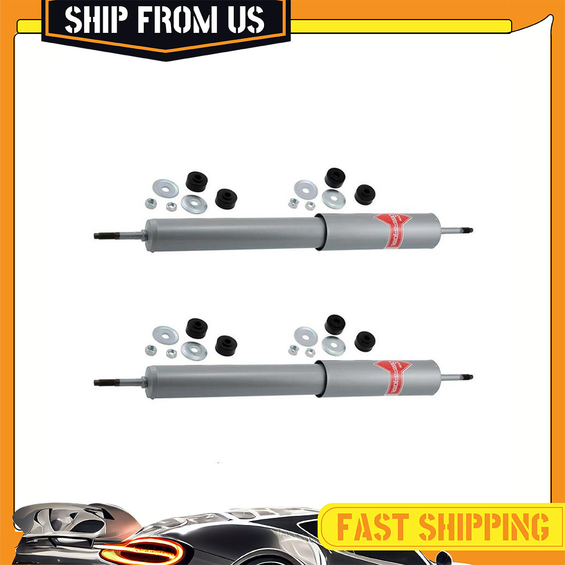 KYB Gas-a-Just KG5517 Rear Shock Absorber LH & RH Pair for FORD MUSTANG ...