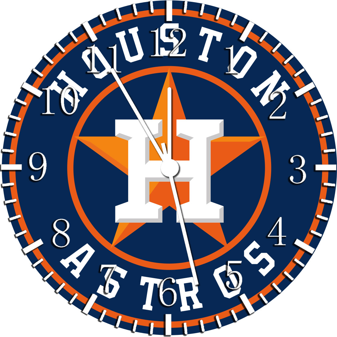 Houston Astros Frameless Borderless Wall Clock Nice For Gifts or Decor ...