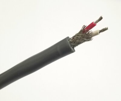 25' Mohawk L522-1, 2 Conductor 18 Gauge Braided Shielded Cable ~ 2C ...