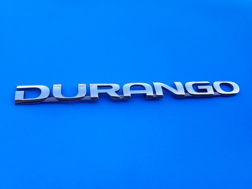 04 05 06 07 08 09 DODGE DURANGO REAR GATE CHROME EMBLEM LOGO BADGE USED ...