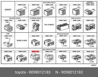 Genuine OE housing, connector, 9098012183 for TOYOTA 90980-12183 | eBay UK
