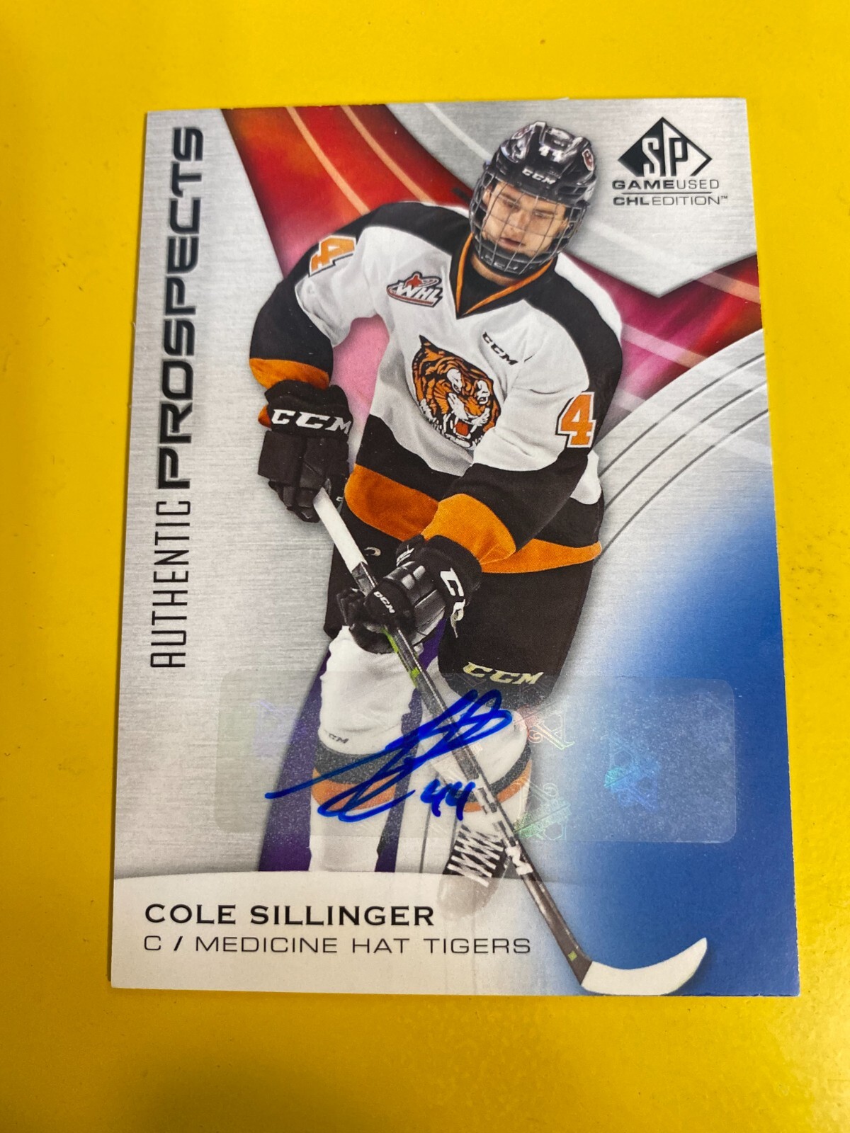 RS20509 2019-20 SP Game Used CHL Autographs Blue #34 Cole Sillinger ...
