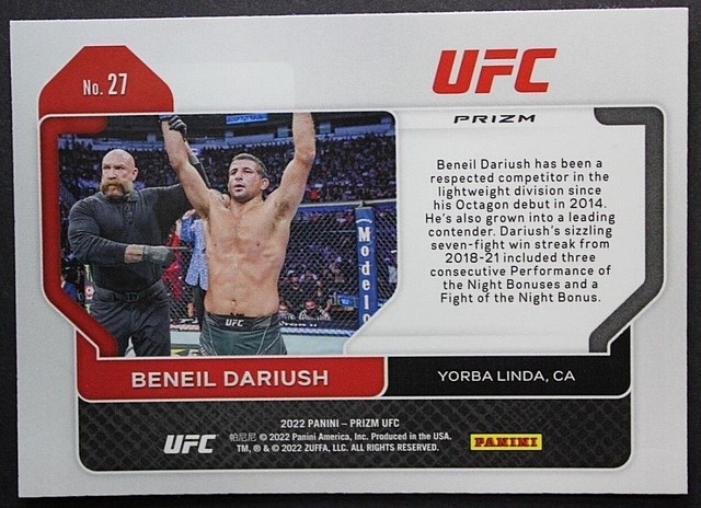 2022 Panini Prizm UFC - Ruby Wave Prizm #27 Beneil Dariush for sale ...