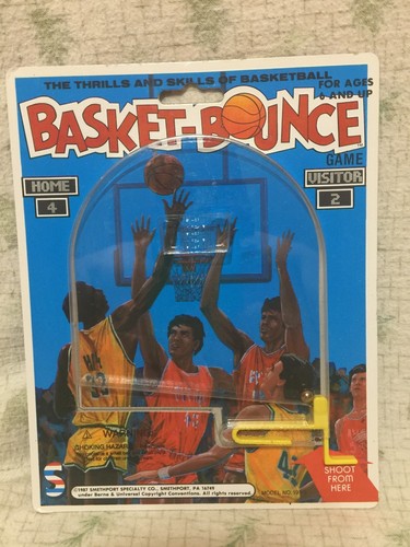 1987 BASKET-BOUNCE Basketball Game Toy by Smethport Specialty Co ...