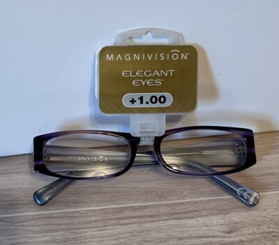 Magnivision Elegant Eyes "Susan” Purple +1.00 NEW | eBay