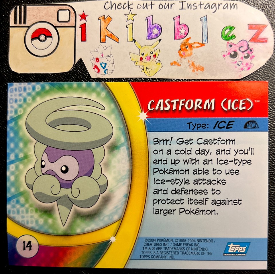 Castform Ice #14 LP Non Holo Tops Advance Challenge Pokémon Card. Fast ...