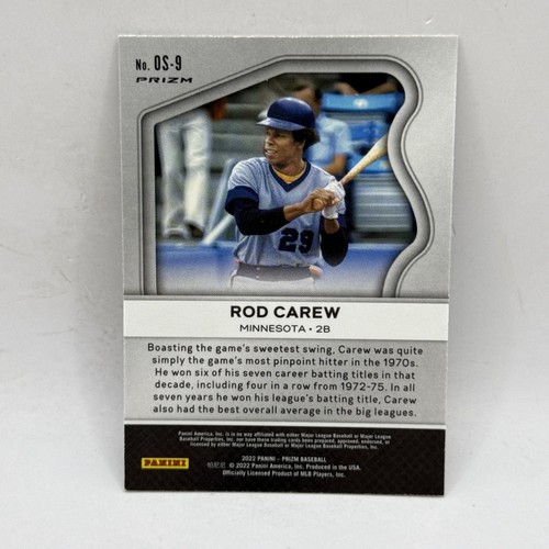 2022 Panini Prizm - Old School White Wave Prizm #OS-9 Rod Carew Twins ...