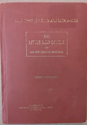 1939 Harry Heilmann's Personal Little Red Book Compliments AL And NL BB ...