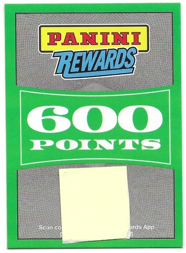 600 PANINI REWARDS REDEMPTION POINTS CARD. UNREDEEMED. | eBay