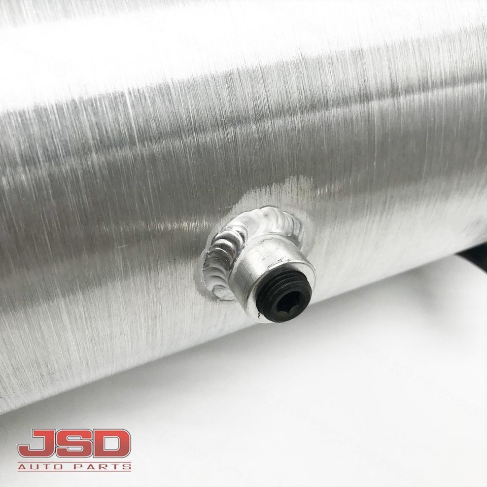 2 Gallon 6'' x 18" 1/4 NPT Outlet End Fill Spun Aluminum Gas Tank ...