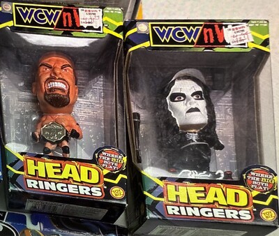 Toy Biz WCW NWO Head Ringers Goldberg & Sting Figure -1999- NEW | eBay