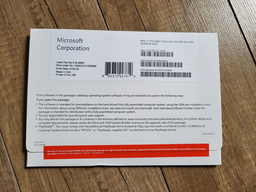 BRAND NEW Sealed Windows 11 Pro 64 bit 23H2 DVD + Product Key | eBay