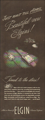 1946 vintage Elgin watch retro Fashion bands Stars Precision Time ...