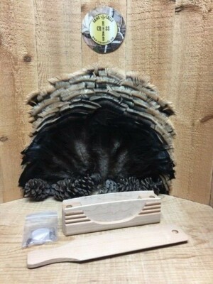 Half-Moon Box Call Kit Cherry w/ Maple sides w/ Cherry Lid Unfinished ...