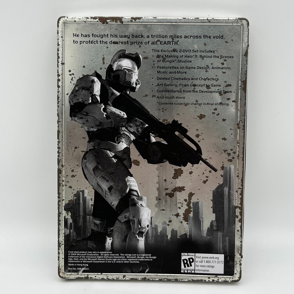 Halo 2 Limited Collectors Edition Xbox Console Metal Case Store Display ...