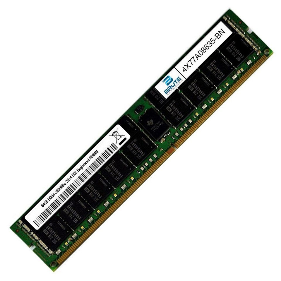 4X77A08635 - Lenovo Compatible 64GB DDR4-3200Mhz 2Rx4 ECC Registered ...