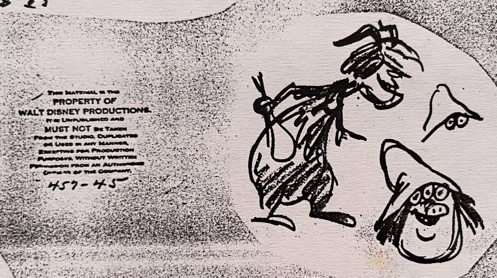 GOON SUGGESTIONS SLEEPING BEAUTY Model Sheet Disney ANIMATION Photocopy ...