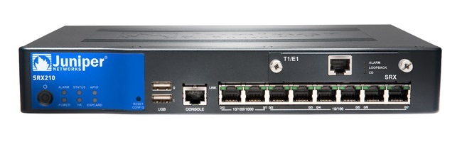 Juniper Network SRX210HE POE TAA SRX210 Secure Services Gateway PoE ...