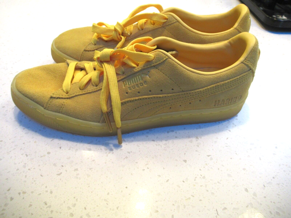 PUMA Yellow Haribo Goldbear Gummy Bear Sueded Tennis shoes Size 8 1/2 ...