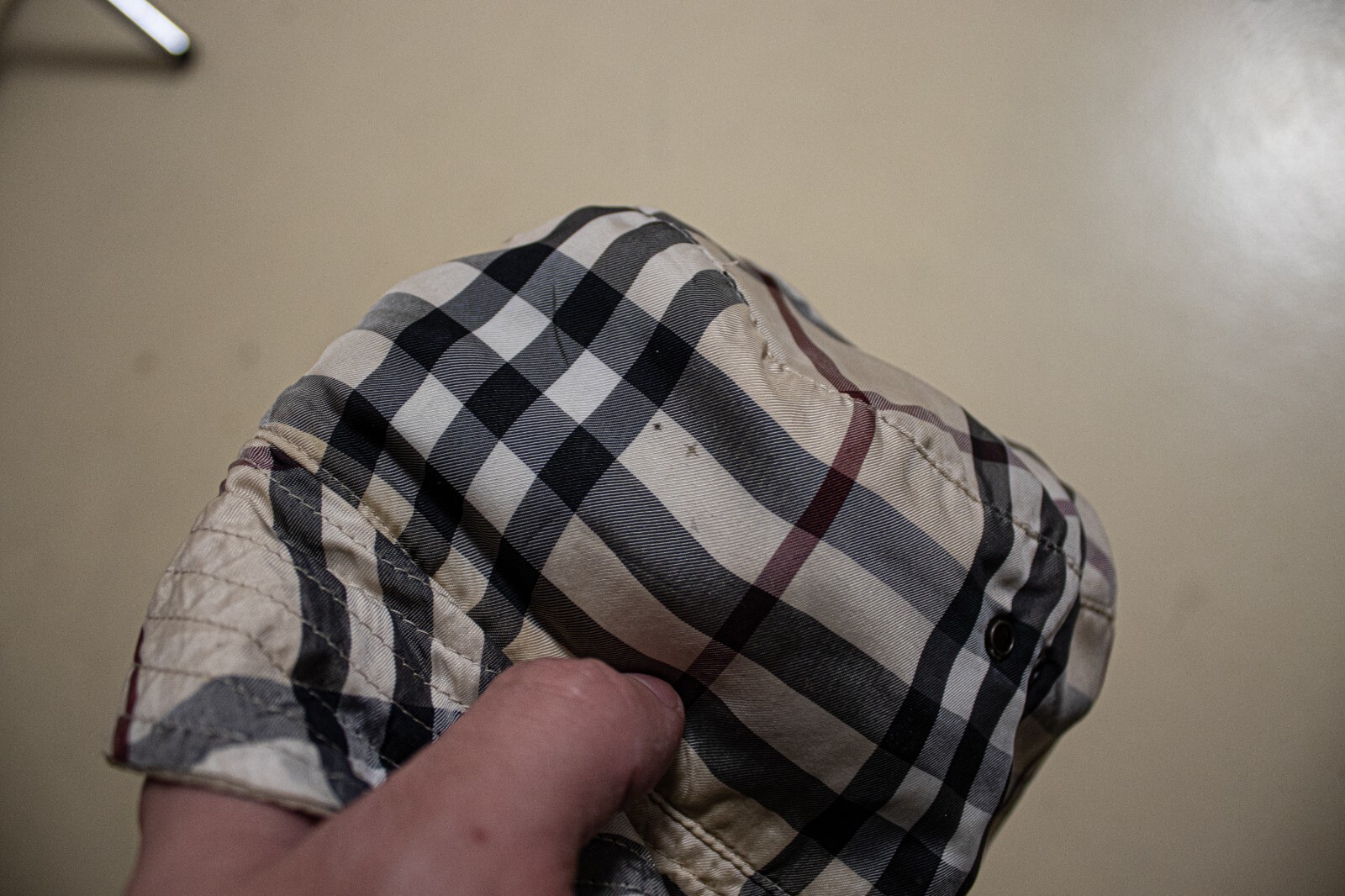 Burberry neylon vintage reversible bucket hat logo nova chek | eBay