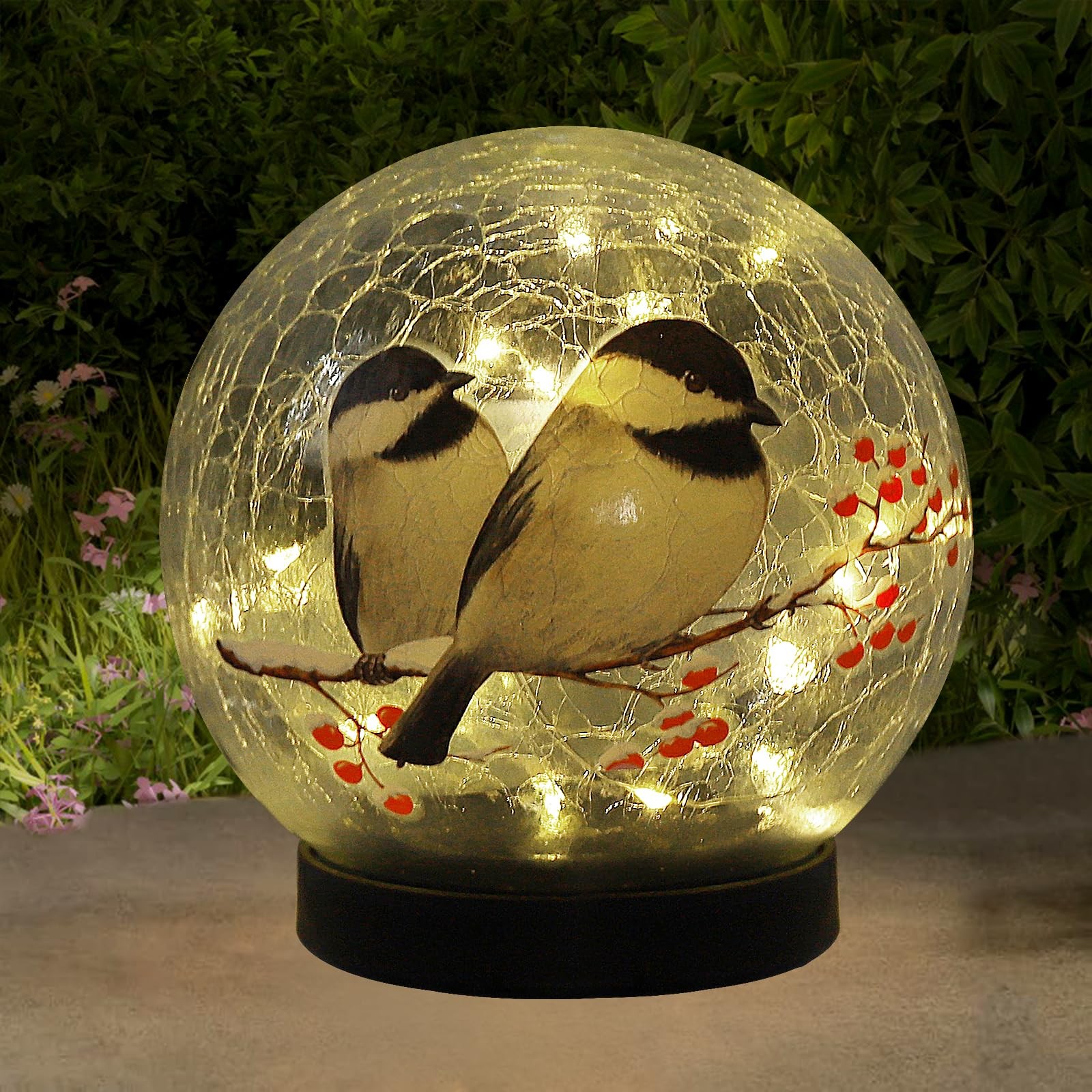 Garden Solar Ball Lights Outdoor Waterproof, Mercury Glass Ball Solar ...