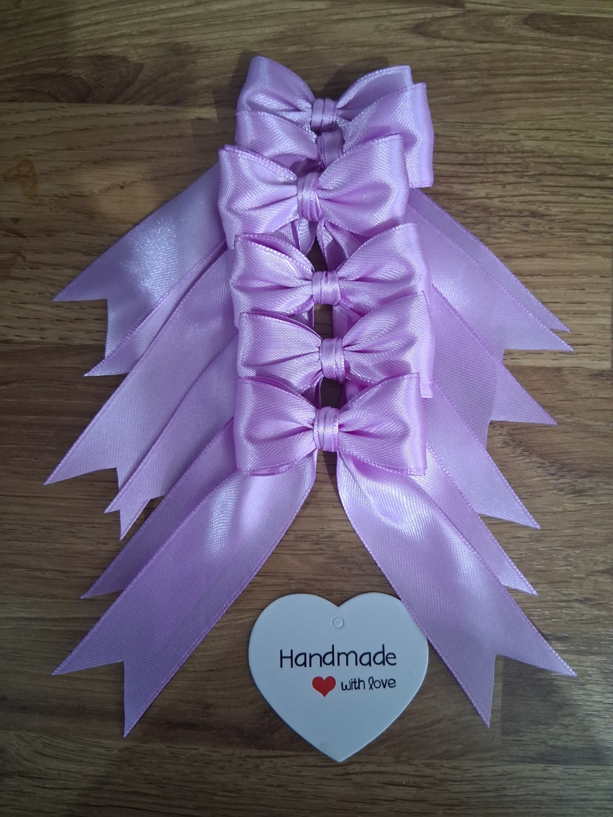 6 lilac 5cm satin ribbon bows sewing crafts brand new | eBay UK