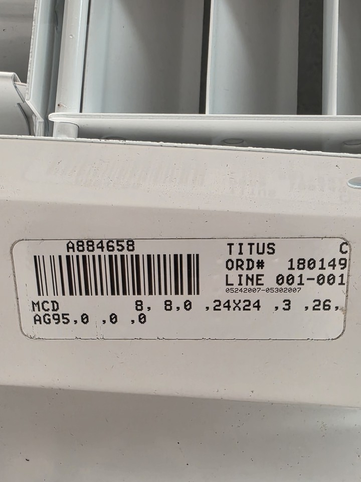 Titus MCD 08x08 24x24 Modular Core Diffuser | eBay