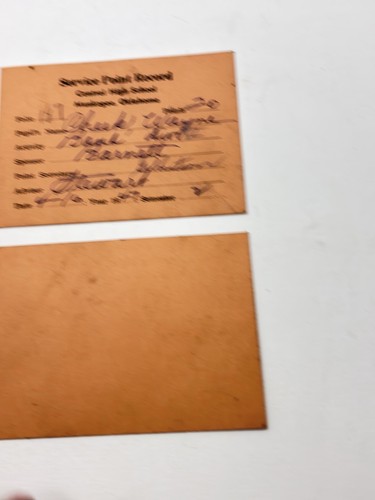 ANTIQUE REPAIR RECEIPT FOR MUSICAL INSTRUMENTS 1940s MUSKOGEE HIGH ...