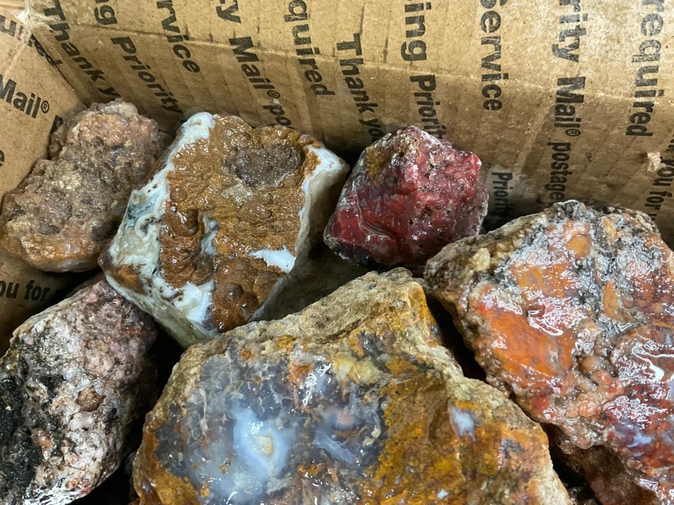 4Z~ Mexican Moss Agate Rough 22 Lb Lot # 2 | eBay