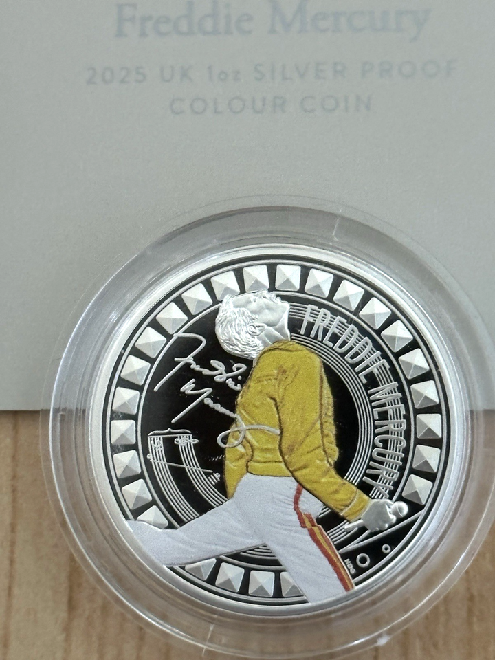 SHIP TODAY 2025 UK Music Legends: Freddie Mercury 1 oz Silver Proof ...