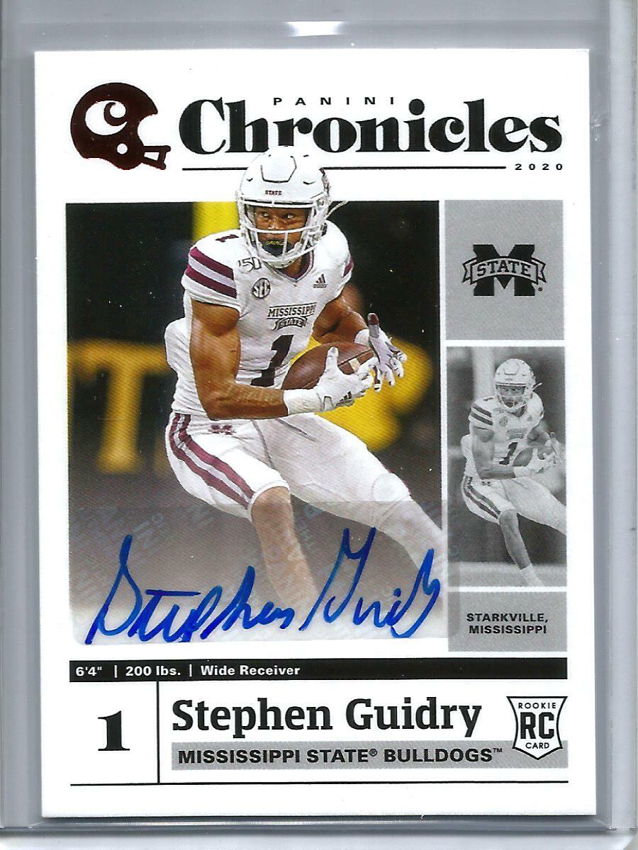 Stephen Guidry 2020 Panini Chronicles Autograph Rookie | eBay