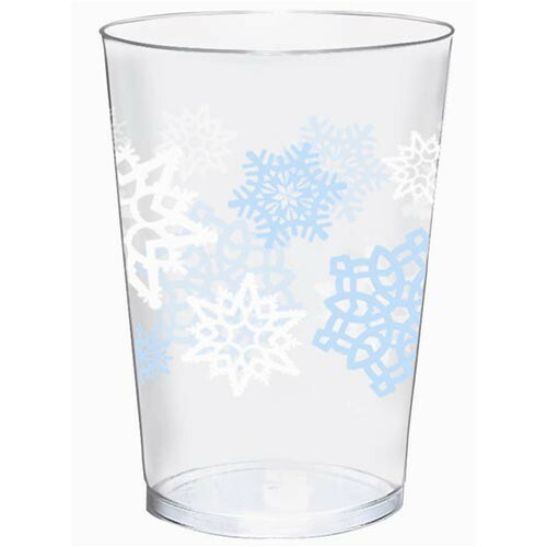 Snowflake Plastic Tumbler Cups 295ml 6pk - Clear Cup - Frozen ...